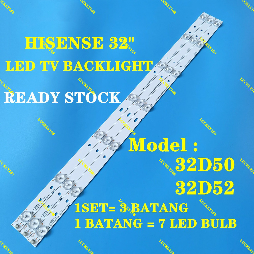 32D50 / 32D52 HISENSE 32 INCH LED TV BACKLIGHT ( LAMPU TV ) 32" LED ...