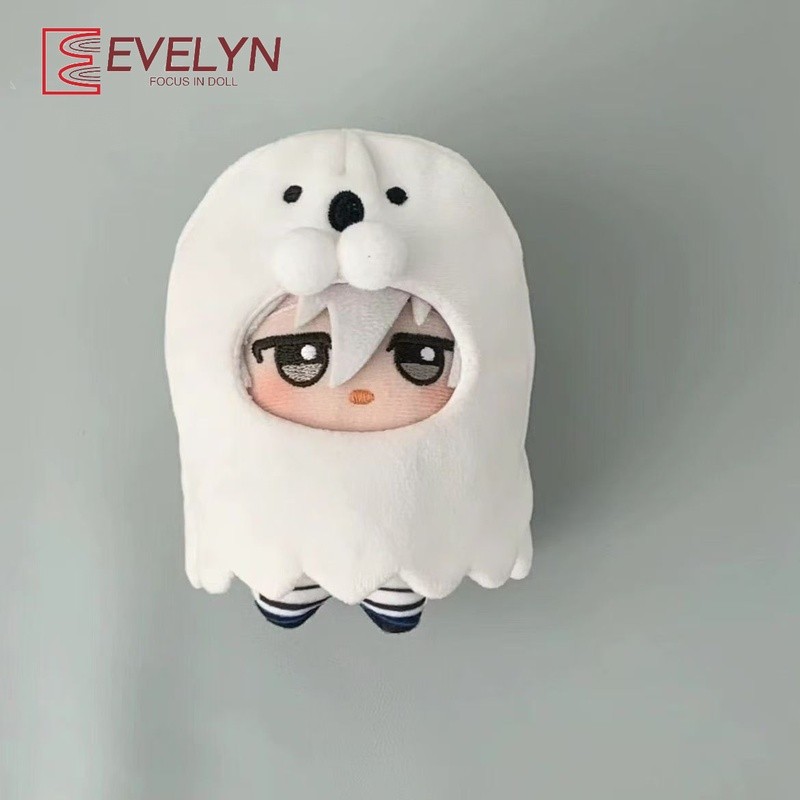 Evelyn (Doll) 10CM Doll's Headgear Doll Clothes White Cap Hat Plush ...