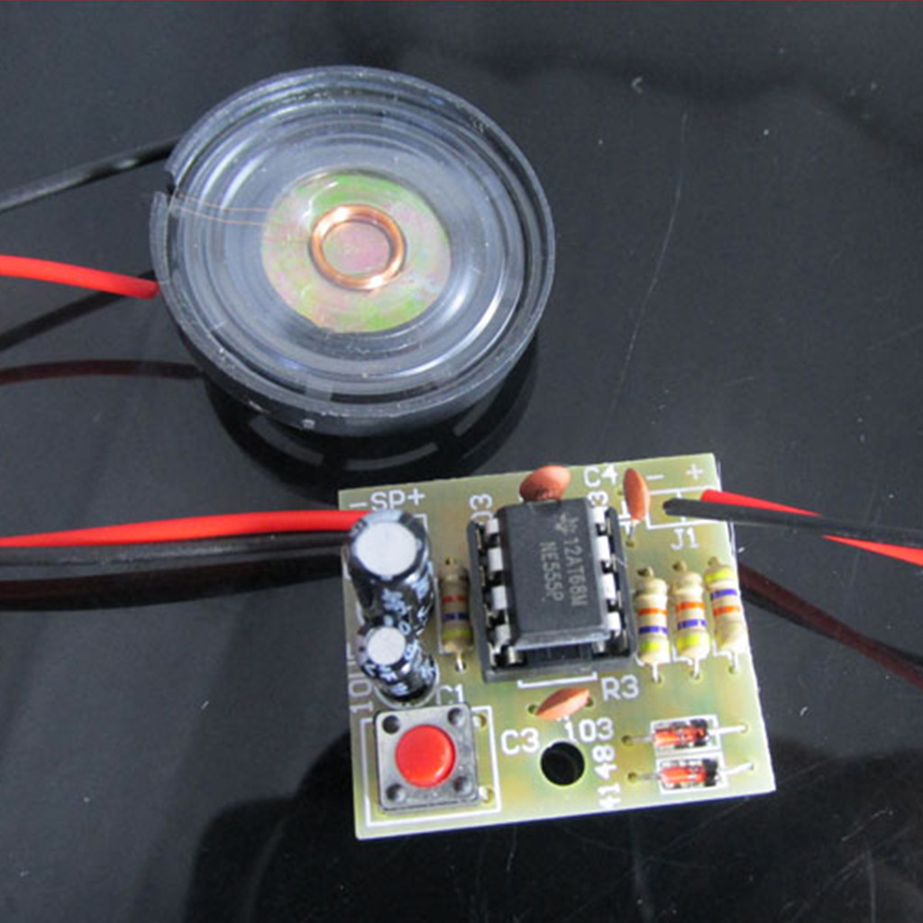 1PCS NE555 Doorbell Kit Buzzer DIY Electronic Kit Tone Source ...