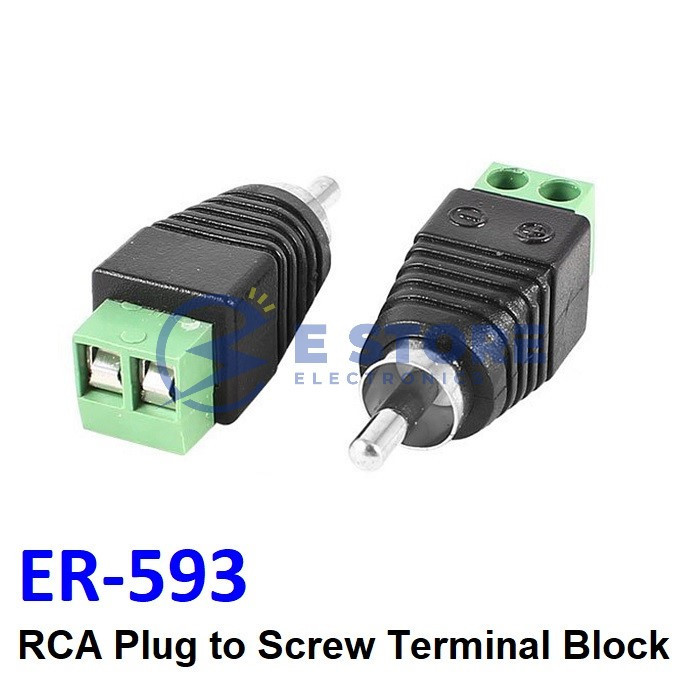 RCA Plug to Screw Terminal Block - ER-593 | Shopee Malaysia