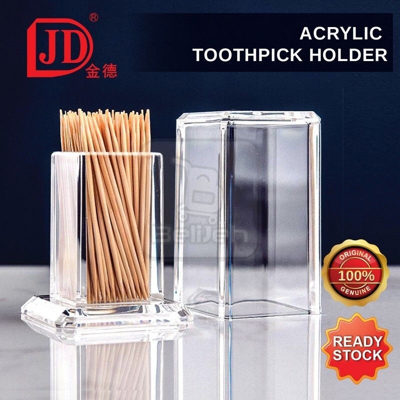 JD Acrylic Toothpick Holder (Round/Square) | Shopee Malaysia