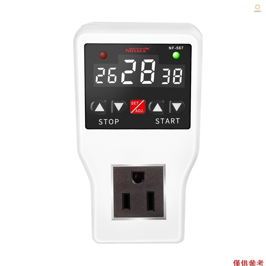 Ado)NOYAFA NF-567 Time Socket Digital Thermostat 800W 10A Temperature Controller Socket 110V ...