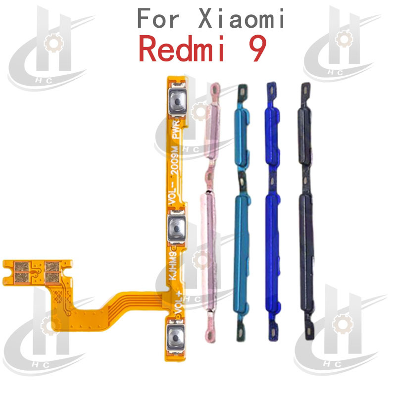 For Xiaomi Redmi 9 Power Volume Side Button Flex Cable Keys button on ...