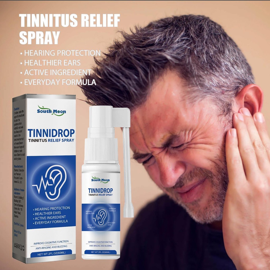 Ear Wax Remover Anti Tinnitus Earwax Tinnidrop Relief Spray 60ml Ear ...