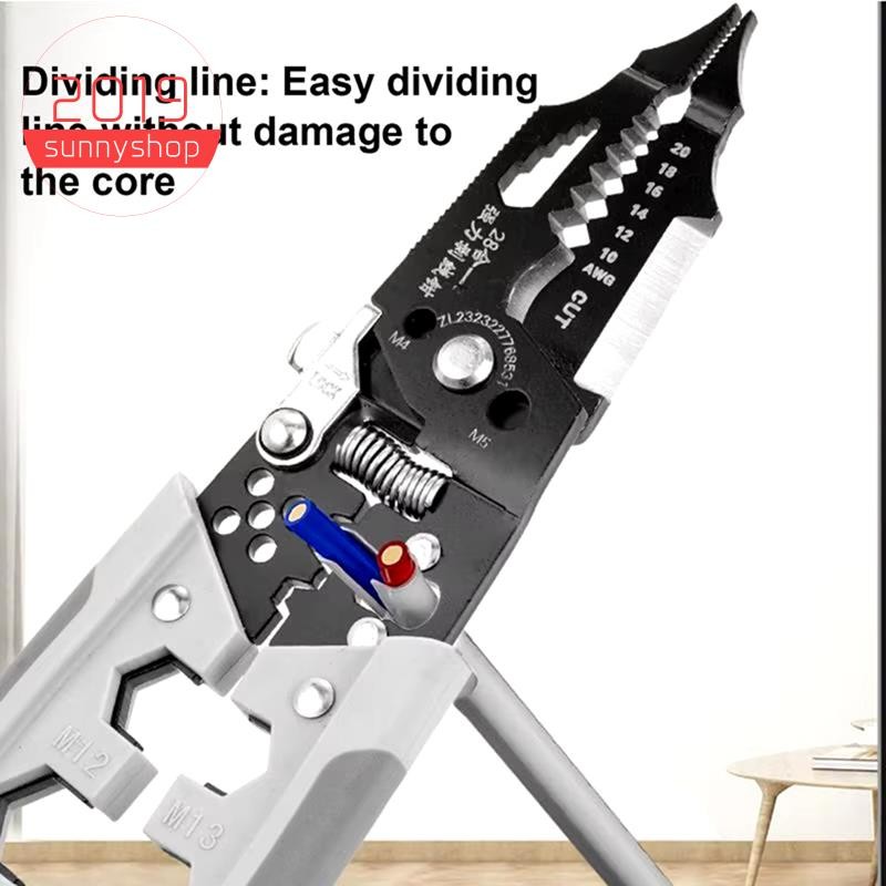 Electrical Wire Strippers Multifunctional Winding Wires Cable Crimper ...