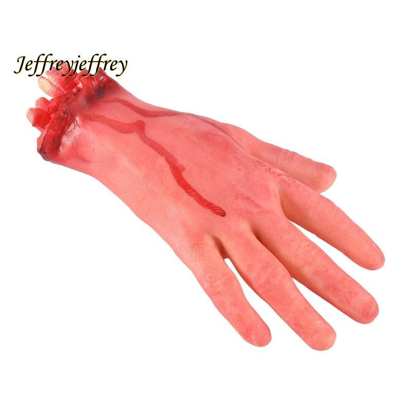Bloody Horror Scary Halloween Prop Fake Severed Life Size Arm Hand ...