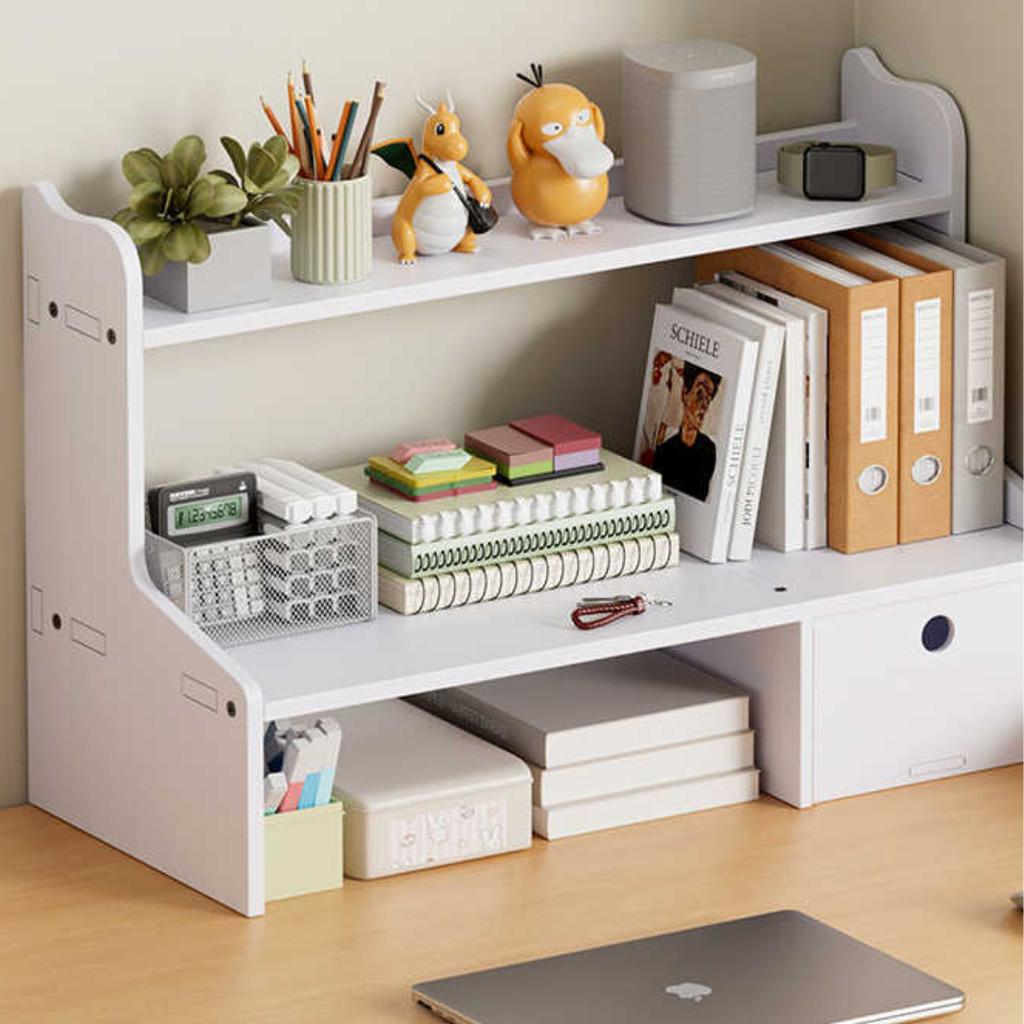 Simple bookshelf desktop rack table multi-layer storage rack student ...