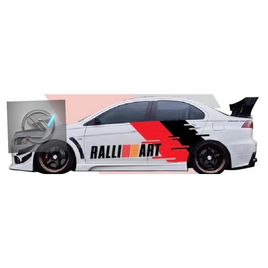 (Ready Stock) S696# RALLIART Universal Car Body Sticker | Shopee Malaysia