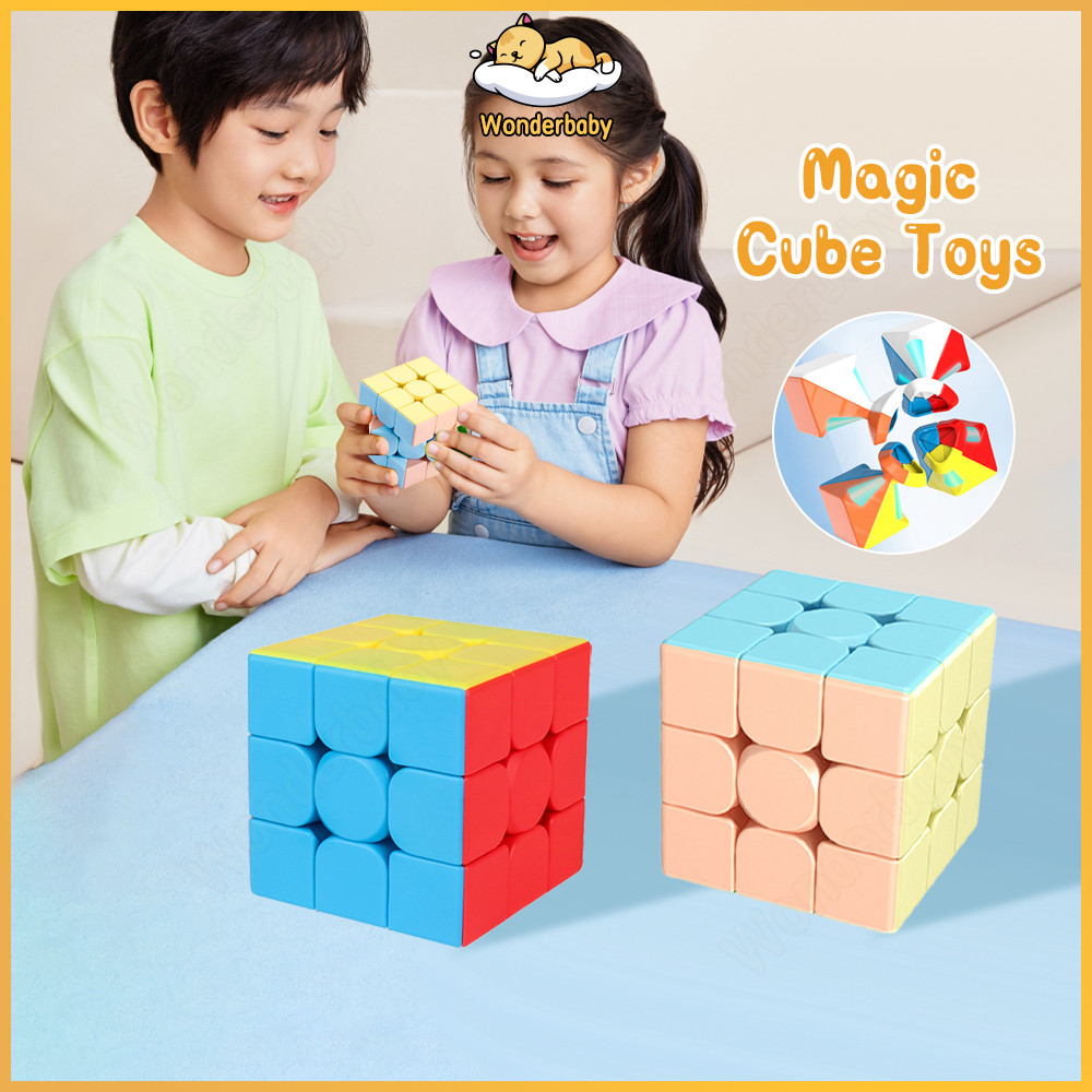 Wonderbaby Rubik Cube 3x3x3 Speed Beginner Cube for Kids Square Puzzle ...