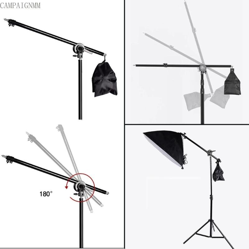 camp Photography Lighting Boom Arm Kit Extendable 76 135cm with Weight ...
