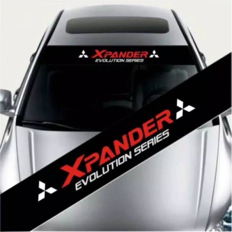 K037# XPANDER Evolution Windshield Stickers High Quality Car Sticker ...