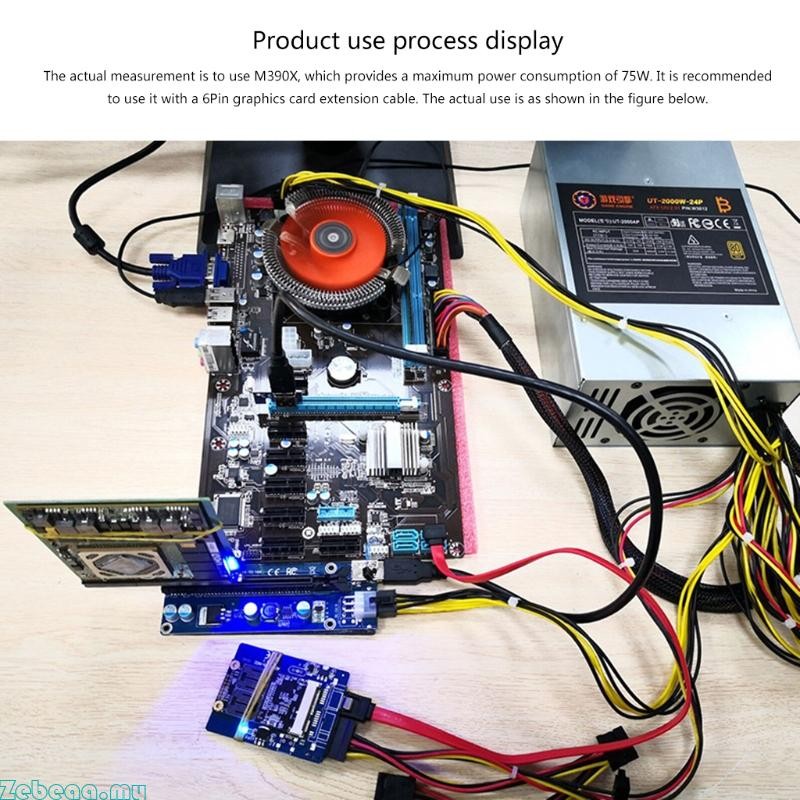 Zebeaa PCI for Express X1 to MXM 3 0 Raiser Riser Card Adapter ...