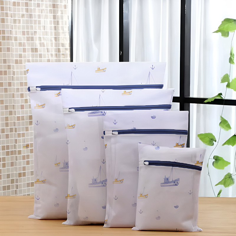 Thick Fine Mesh Laundry Bag Basket Clothes Protection Wash Pouch Bags ...