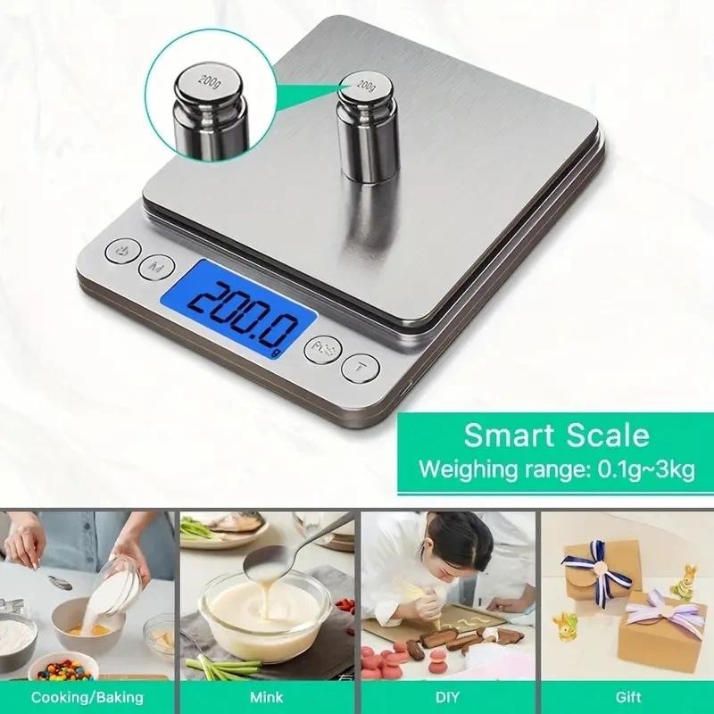Digital Kitchen Scale 0.1g Small Jewelry Scale Food Scales Digital ...