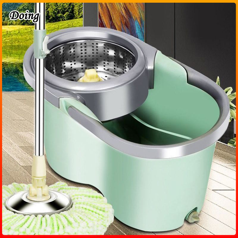 MYMop With Spin Mop 360 Spin Mop With Spinner And Stainless Steel ...