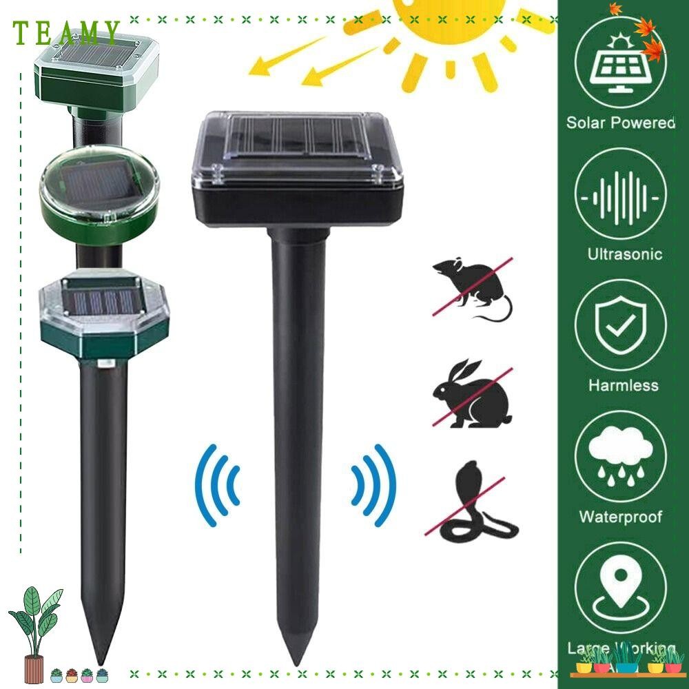 TEAMY Power Repellent Repeller, Ultrasonic Gopher Mole Animal Repellant ...