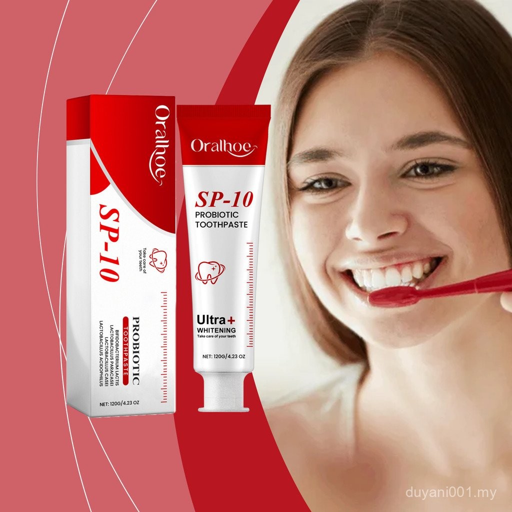 Ubat gigi probiotik ORALHOE, pembersihan lembut, merawat gigi ...