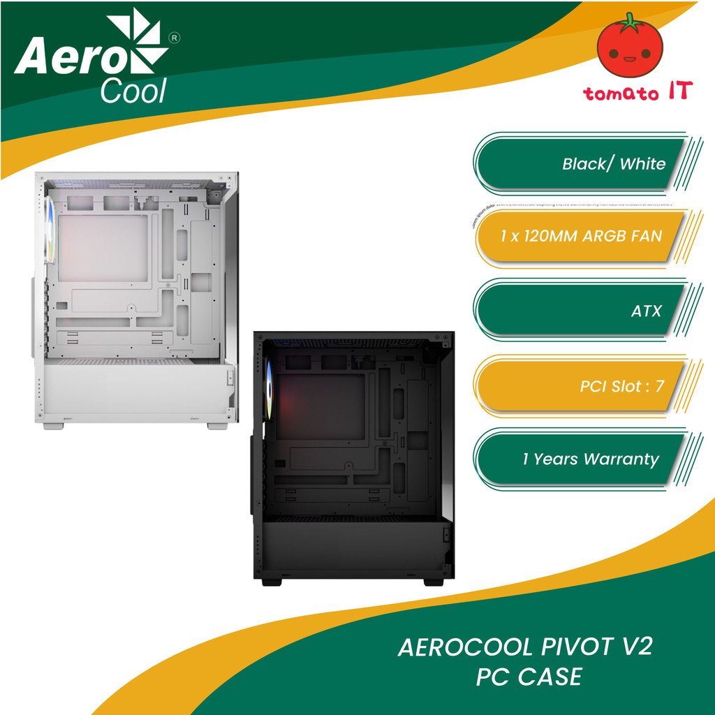 AEROCOOL Pivot V2 Mid-Tower ATX PC Chassis | Shopee Malaysia