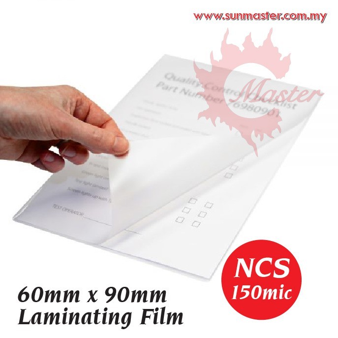 NCS 60mm x 90mm x 150mic Laminating Film | Shopee Malaysia