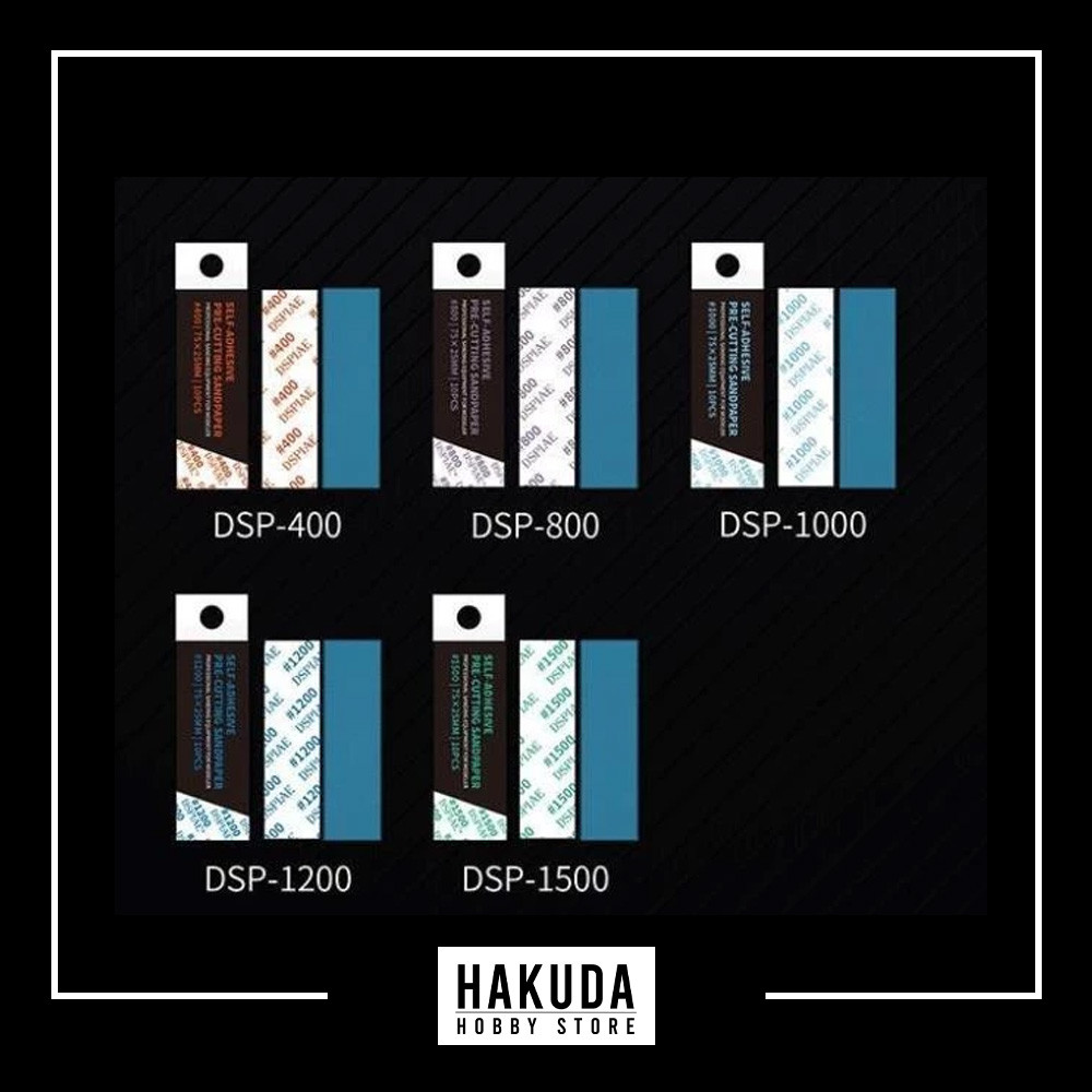 Dsp pre-cut premium DSPIAE model sandpaper (1 box of 10) - Genuine ...