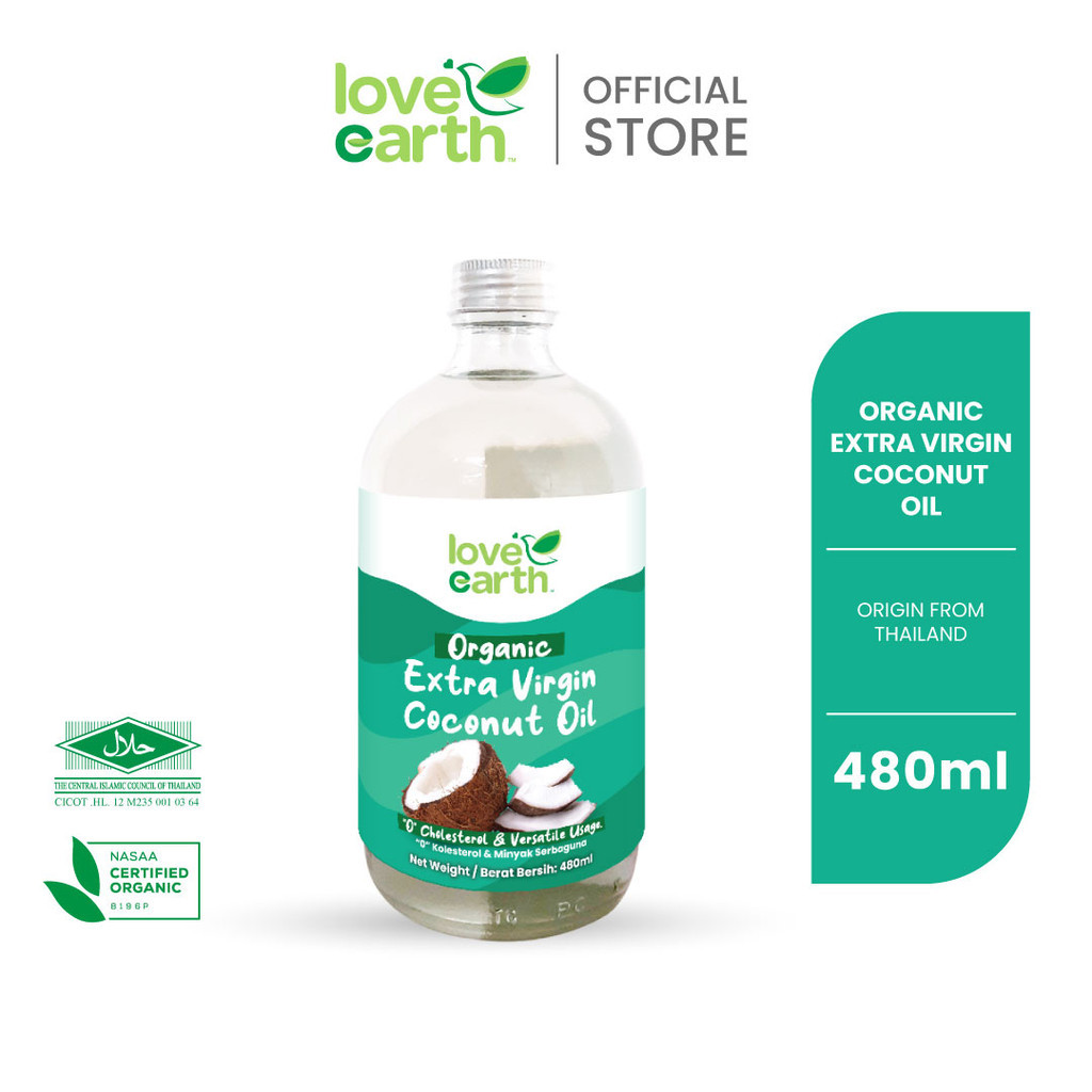 Organic Extra Virgin Coconut Oil (480ml) | Shopee Malaysia