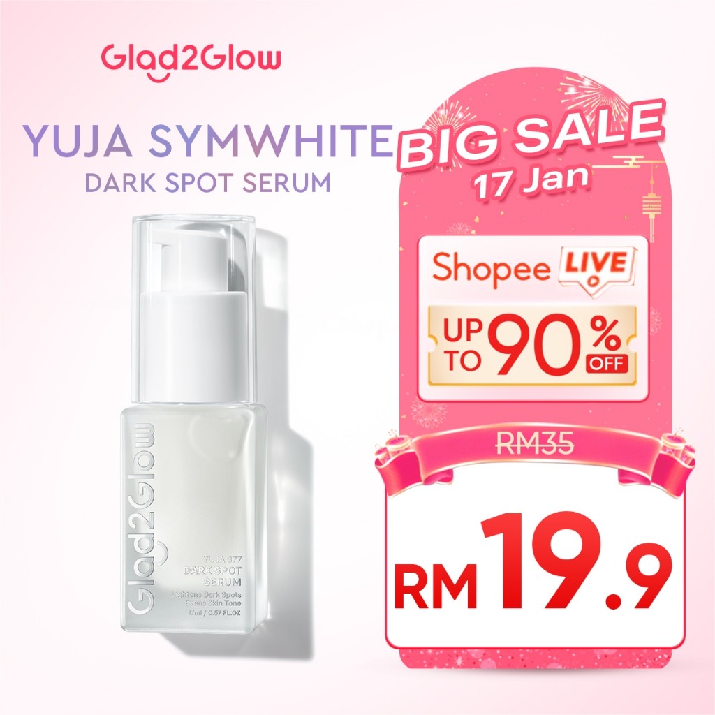 Glad2glow Yuja Symwhite 377 Dark Spot Serum Skincare Whitening Fade Dark Spot remover treatment ...