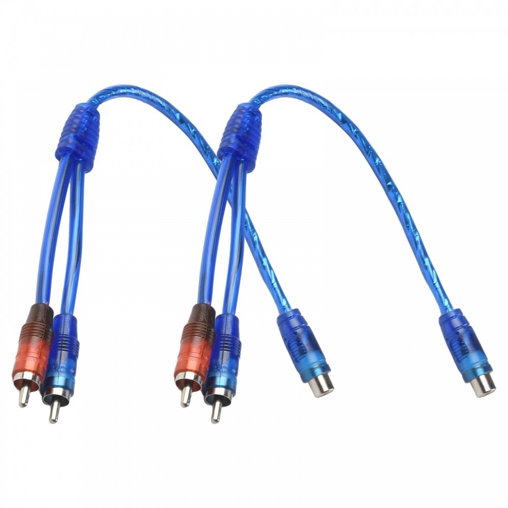 [BSL]Cable Splitter Set One Inch Adapter "y" Males Pro Rca 1 2 Female ...