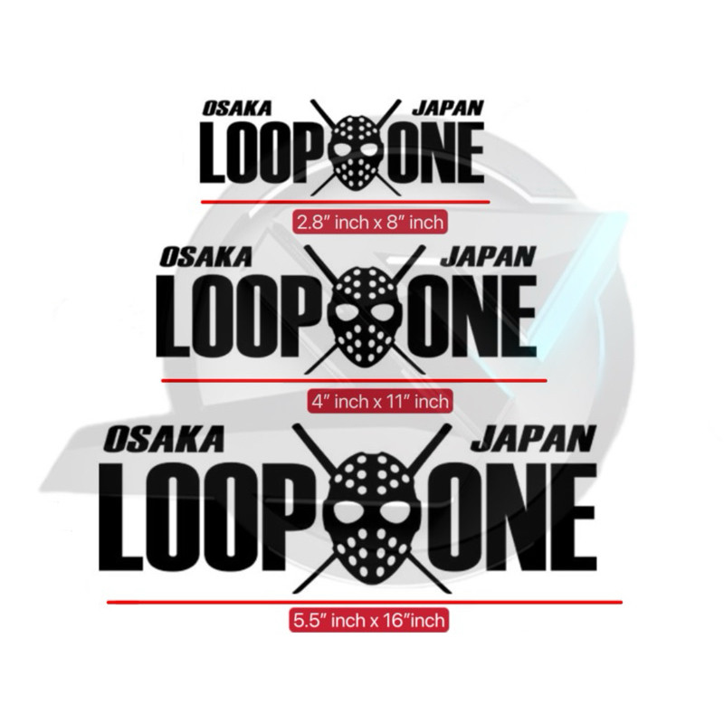 (Ready Stock) S1348# Loopone Kanjo Osaka Car Vinyl Decal Sticker ...