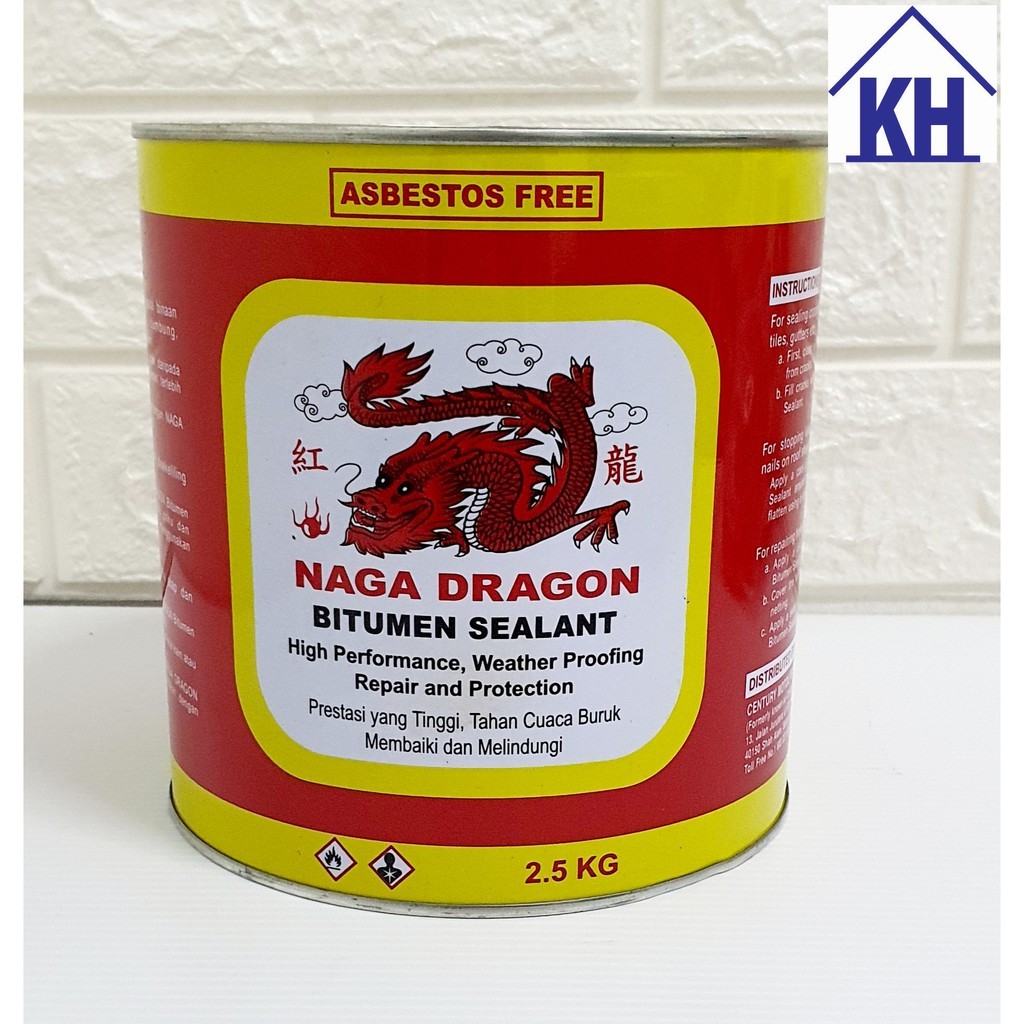 NAGA DRAGON Bitumen Sealant Compound/Gam Bumbung Zink/Penampal Bocor ...