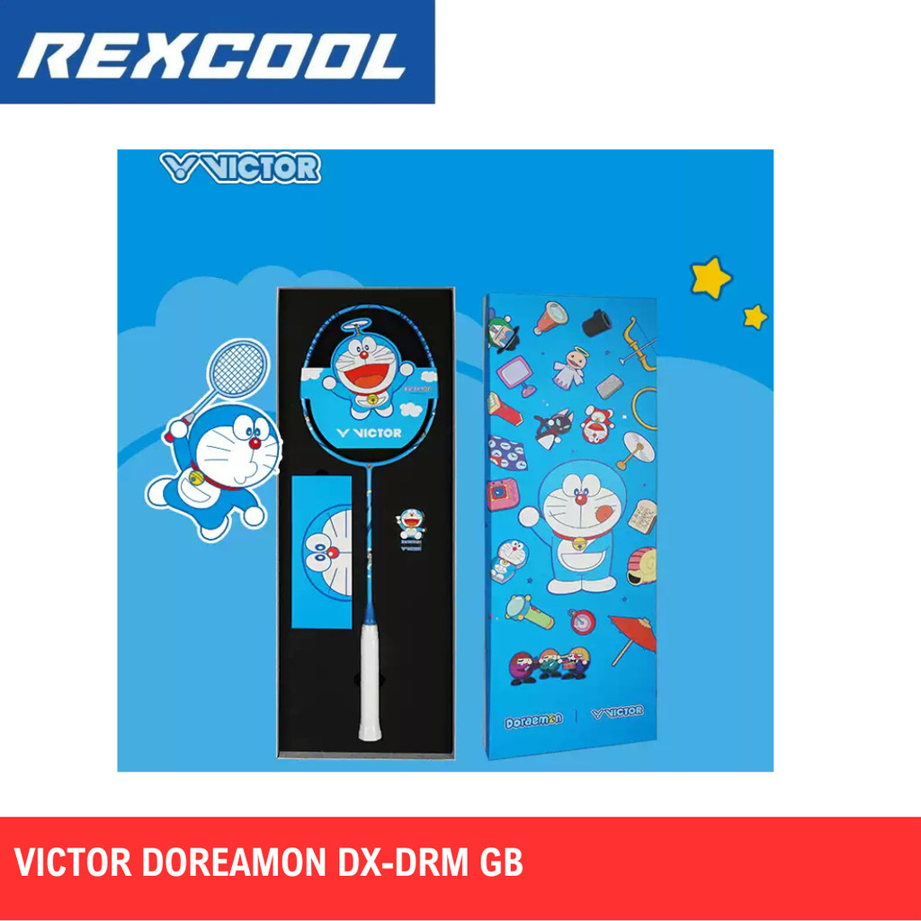 VICTOR DORAEMON Collection Gift Box Badminton Racket DX-DRM-GB | Shopee ...