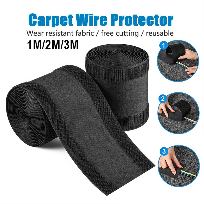 Cord Wire Floor Carpet Cable Protector Nylon Storage Harness Set Cable ...