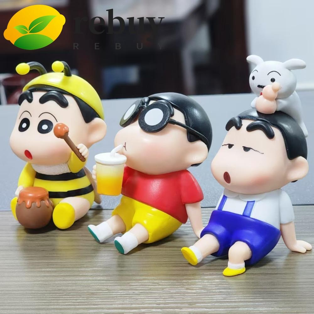 REBUY Crayon Shin-Chan Anime Figure, Cos Bee PVC Doll Crayon Shin-Chan ...