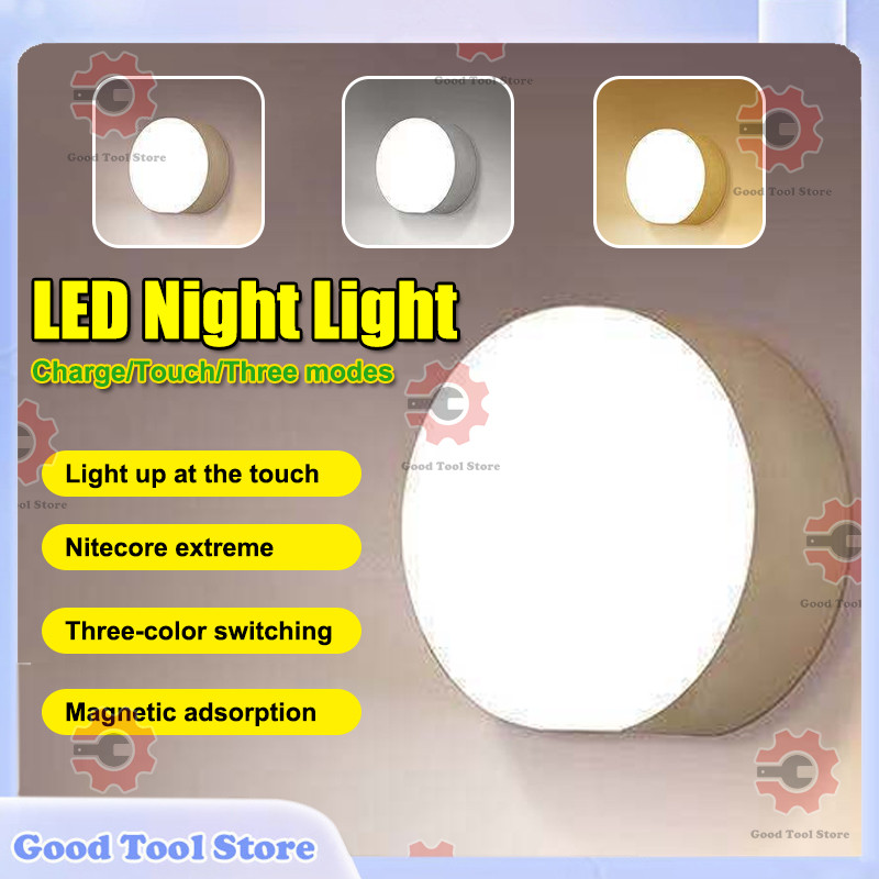 Lampu Raya LED Night Light Battery Rechargeable Battery Powered Closet ...