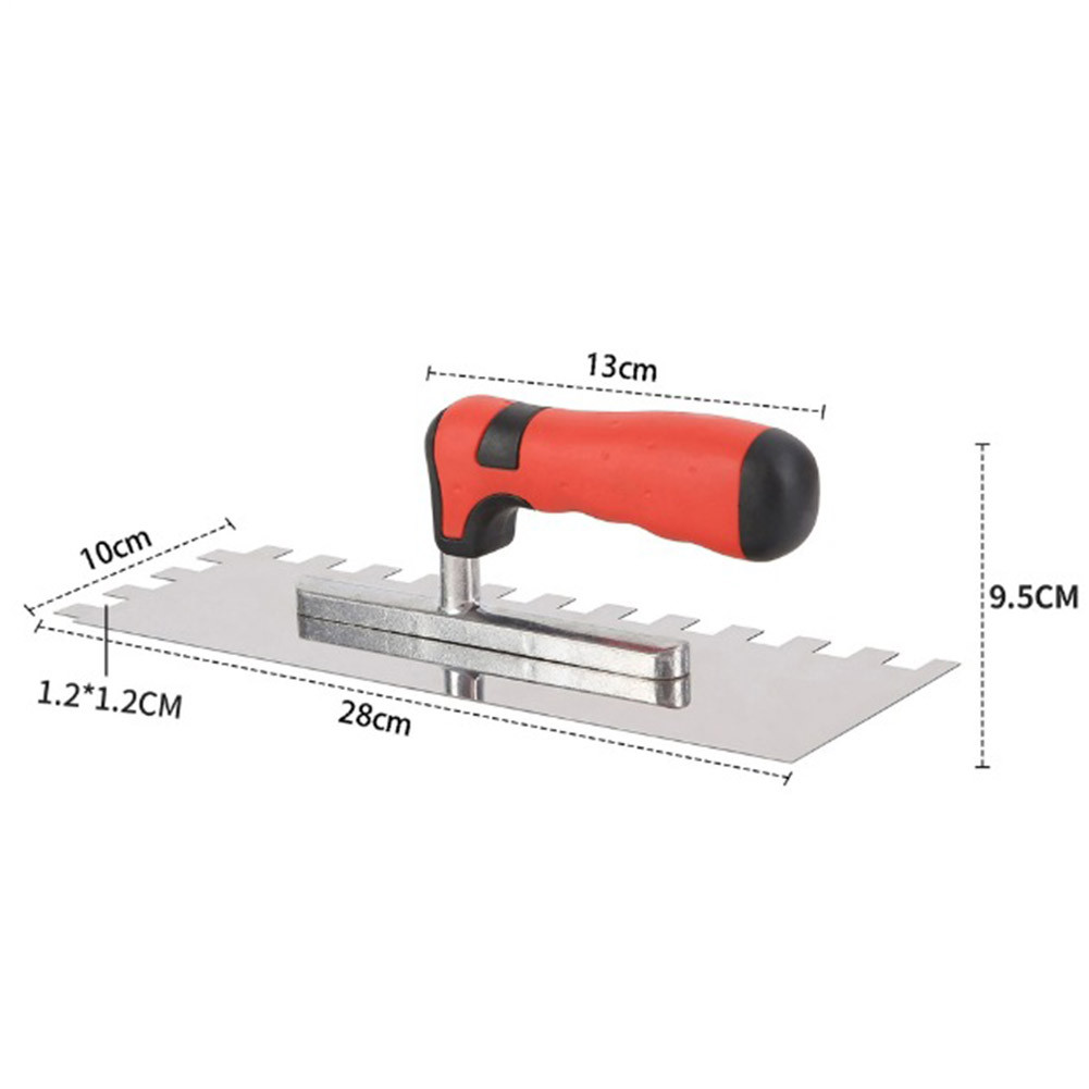 [SEV]1pc Trowel Front Square Tooth Concrete Trowel For Wall Floor ...