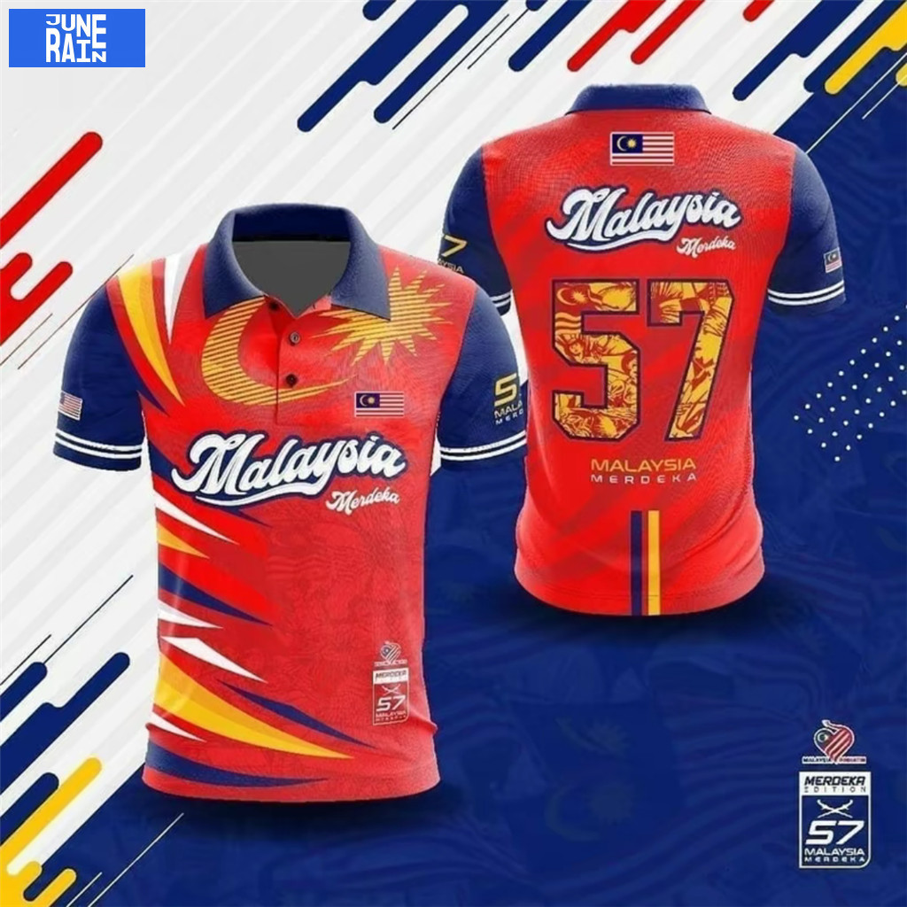 2025 Merdeka Clothes 68 Years Jersey Ethnic Polo T-Shirt T-Shirt 2025 ...