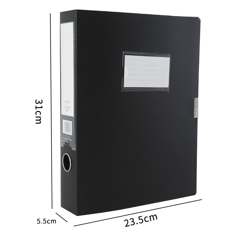 Black Blue A4 File Folder Multifunctional PP Plastic Thickened Document ...