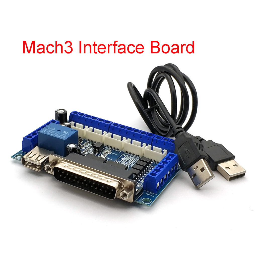 MACH3 Engraving Machine 5 Axis CNC Breakout Board with Optical Coupler ...