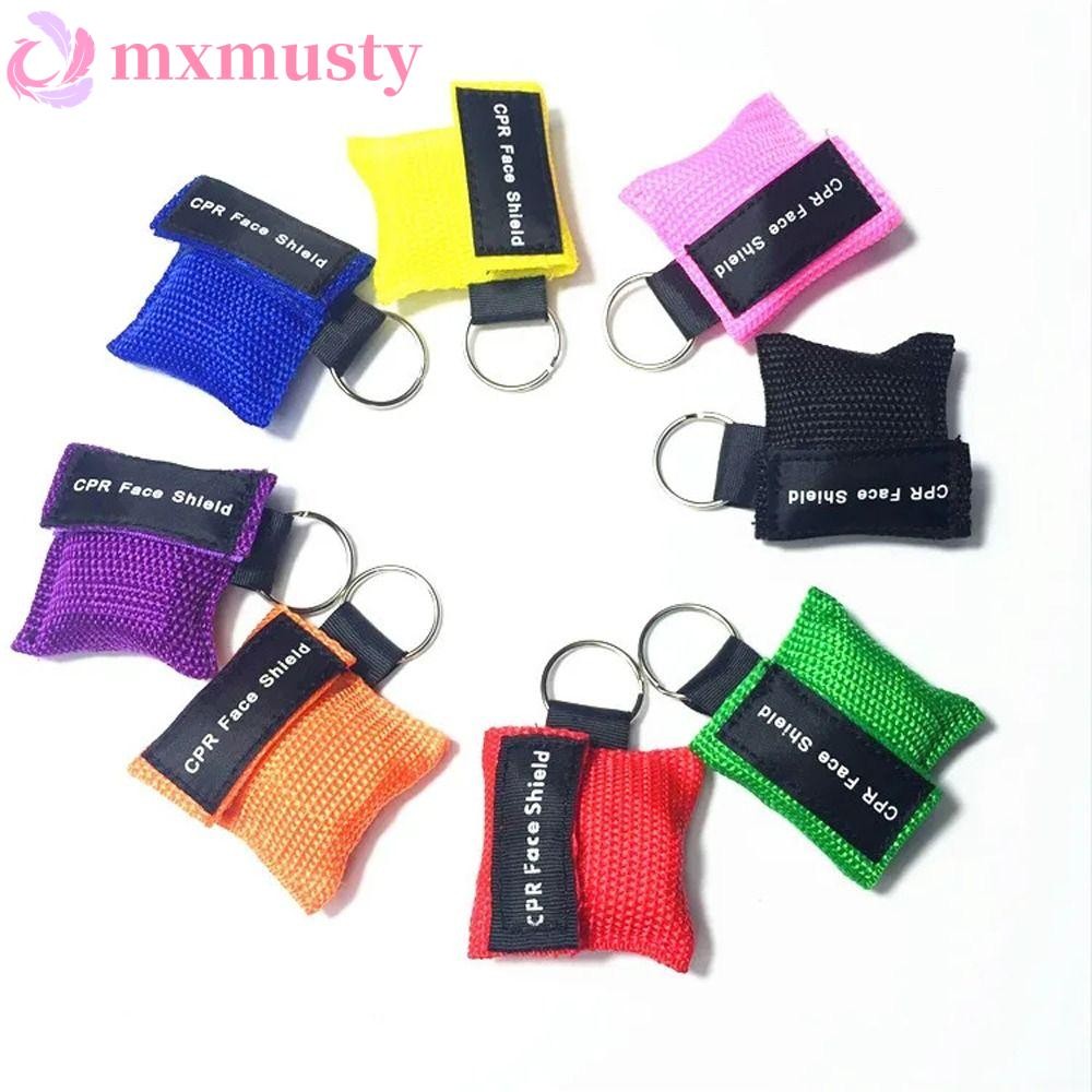 MXMUSTY CPR Mask, Disposable Mouth Breath Emergency Face Shield ...