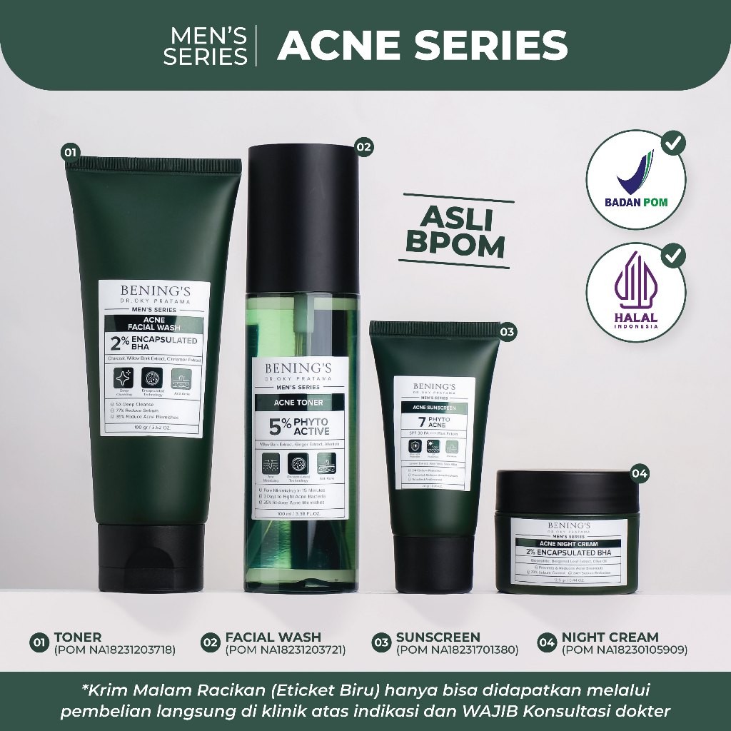 Bening's Acne Skincare Men's Series I helps treat Acne, Acne, control ...