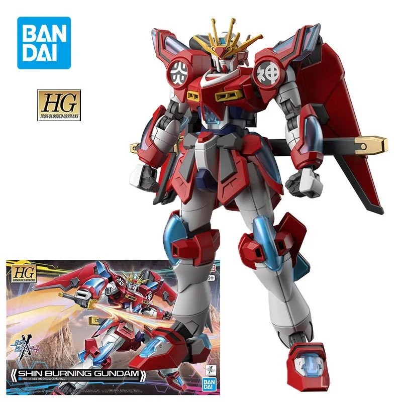 Band Gundam Model Kit HM 1/144 Shin pembakaran Gundam Anime Figures ...