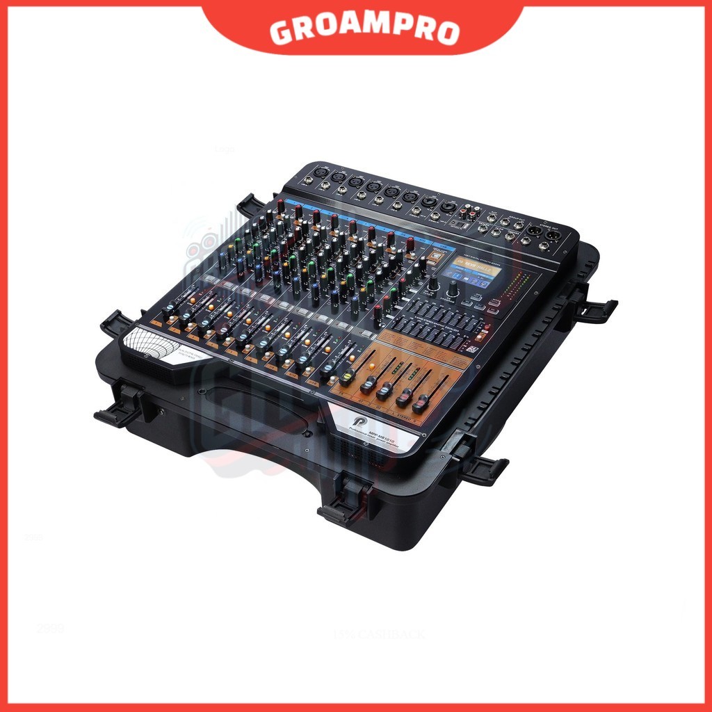 PRONIC AmpAudio (MB1010) 10 Channels 1000W X 2 Professional Power Mixer ...