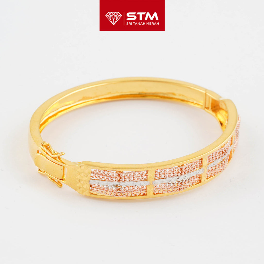STM Exclusive Bangle 3 Color 916 (22K Gold) | Shopee Malaysia