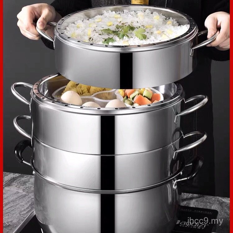 Pengukus perisa asli pepejal tebal, pengukus keluli tahan karat, tanpa ...