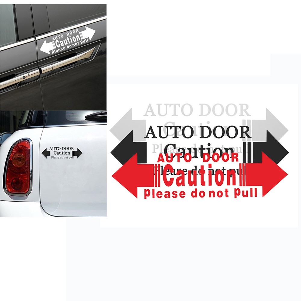 YAFEXHM 】Automatic Door Hint Caution Please Do Not Pull Decal Car ...