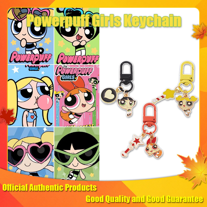 The Powerpuff Girls Keychain Metal Key Chains Car Key Chain Key Charm ...