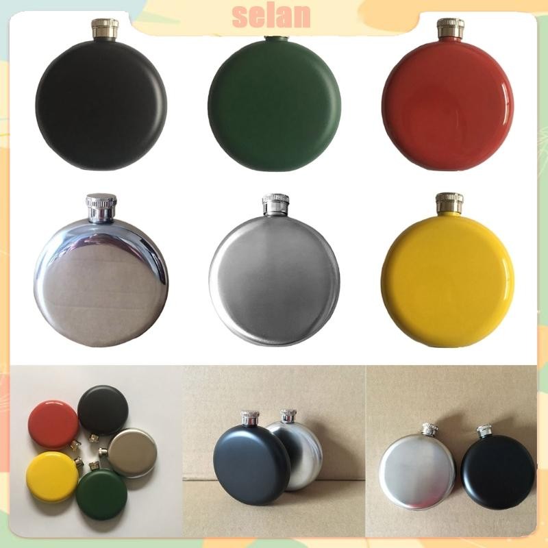 SELAN 5oz 142mL Round Wine Flasks Mini Stainless Steel Hip Flask ...