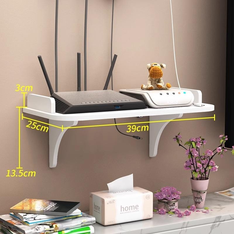 Router Storage Box Floating Wall Rack Functional and Stylish Wall ...
