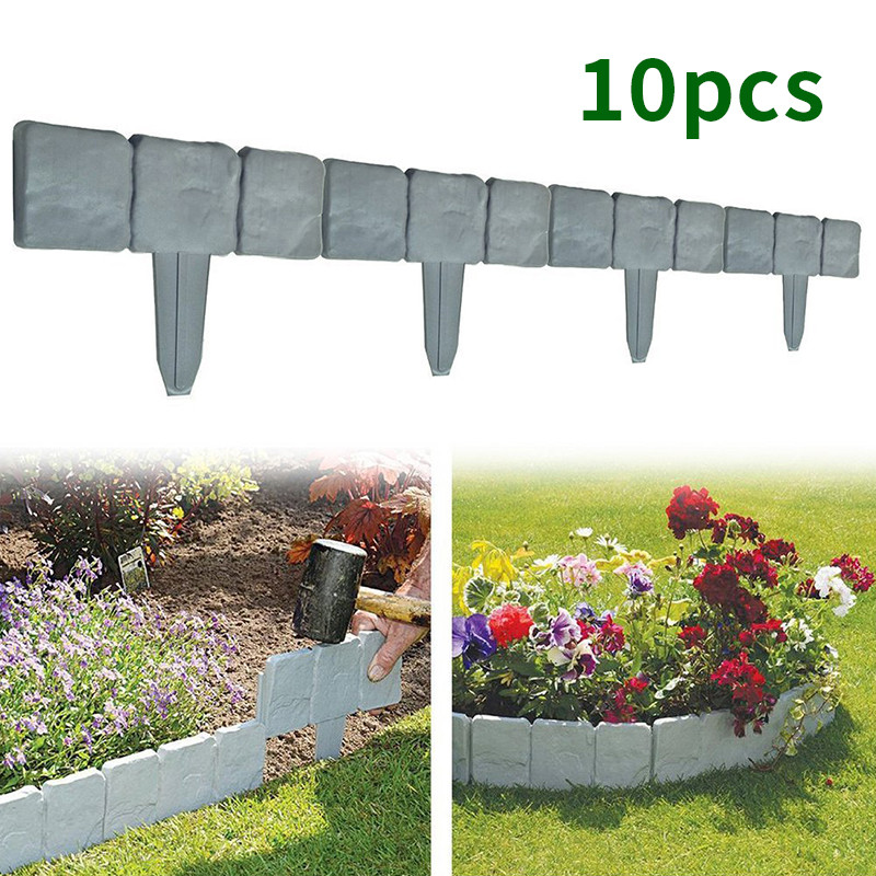 Garden Fence Decoration Outdoor Pagar Hiasan Taman PVC Plastic Fencing ...