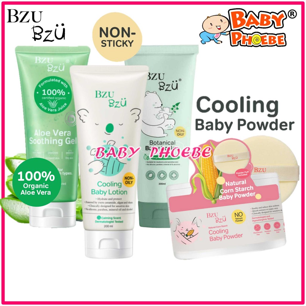 BZU BZU Cooling Baby Powder Pure Constrach Puff /Cooling Baby Lotion ...
