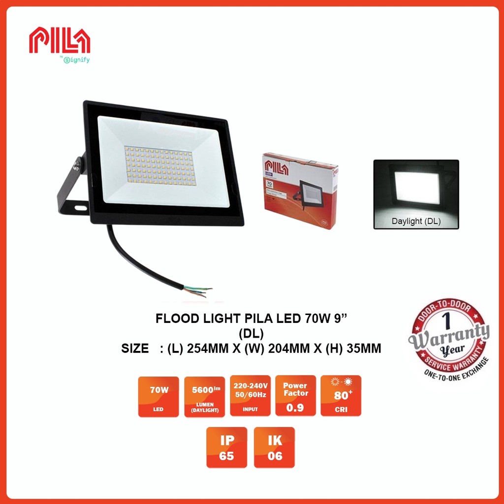 PILA Original LED Lighting | Flood Light | Shopee Malaysia